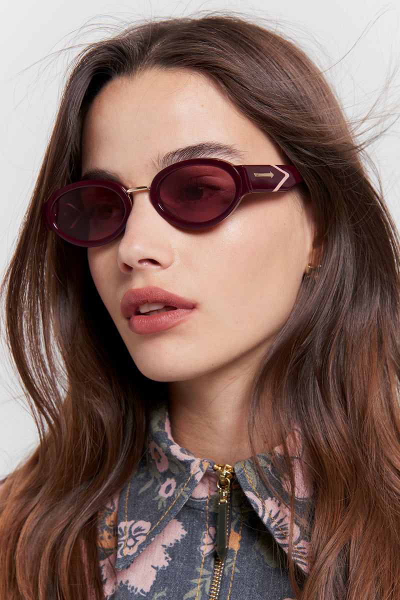 KAREN WALKER ALL OUT OXBLOOD – Ruby Rose Te Awamutu